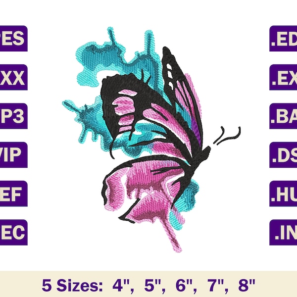 Butterfly Machine Embroidery Designs - Etsy