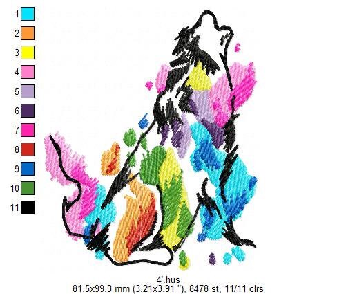 Wolf Machine Embroidery Designswolf Embroidery Designswolf - Etsy