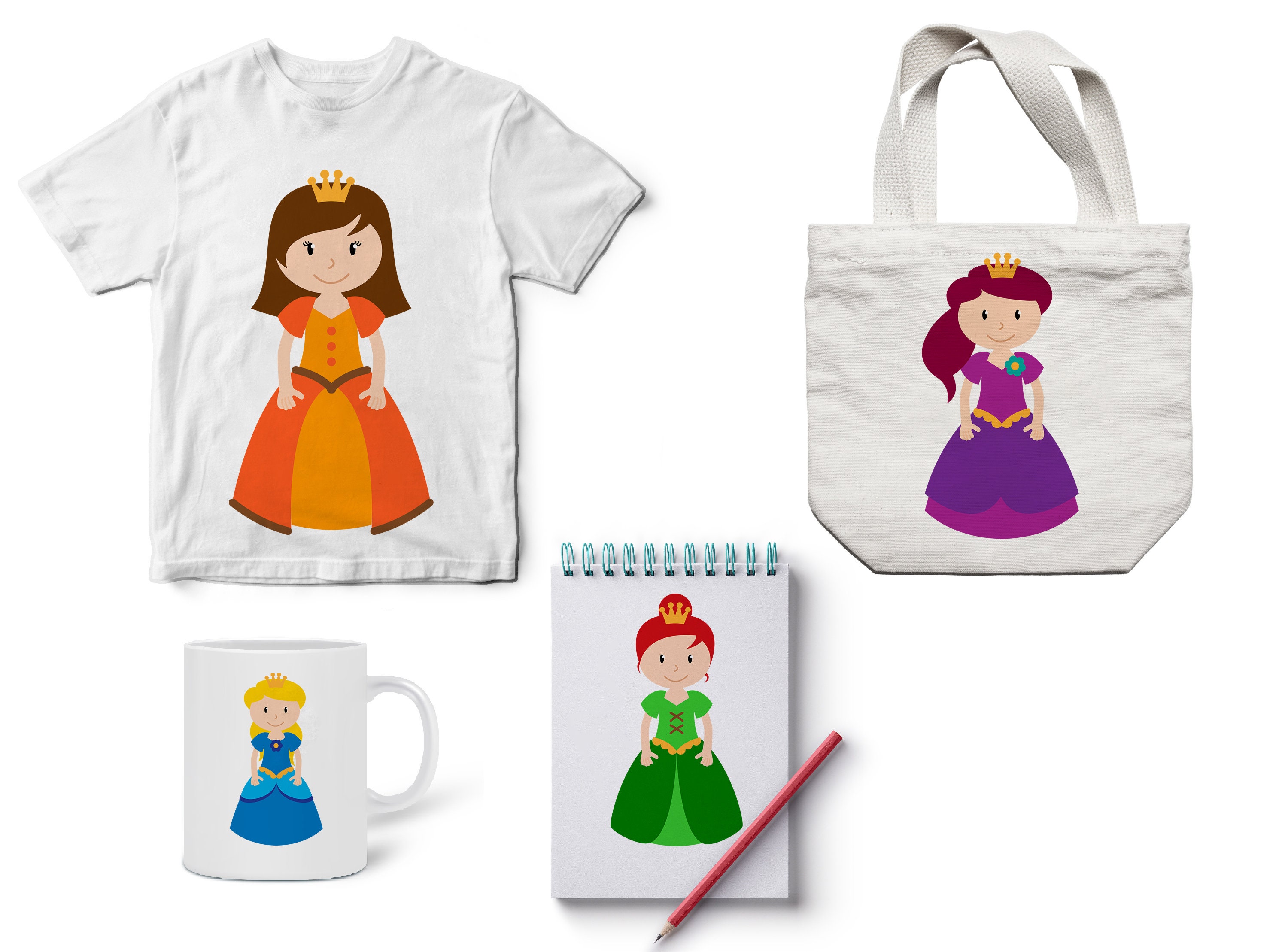 Princess Svgprincess Clipartlittle Princess Svgprincess - Etsy