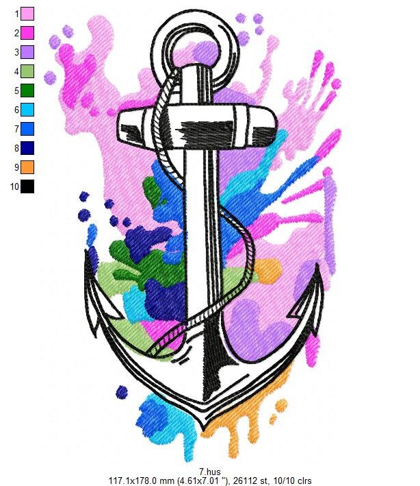 Stickdatei Anker Stickdatei Anker Stickdatei Anker - Etsy.de