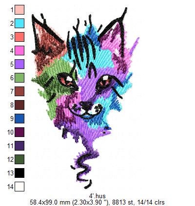 Cat Machine Embroidery Designscat Embroidery Designscat - Etsy