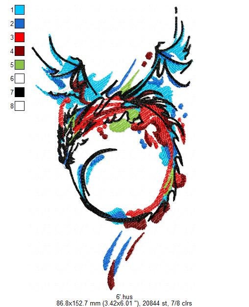 Dragon Machine Embroidery Designsdragon Embroidery - Etsy