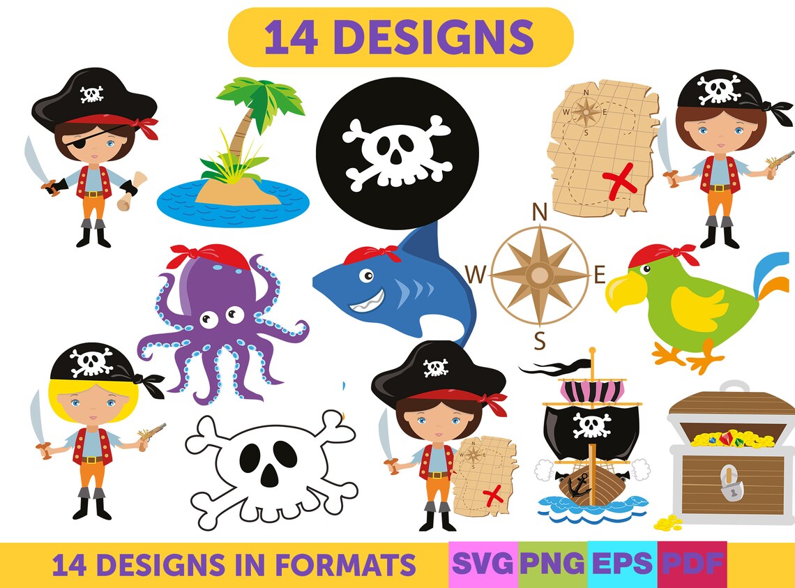 Pirate Svgpirates Svgpirate Clipartpirate Svg Filepirate | Etsy