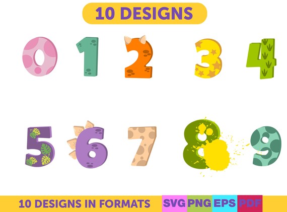 Zahl Svg Zahl Clipart Zahlen Svg Nummer ClipArt Zahl | Etsy Österreich