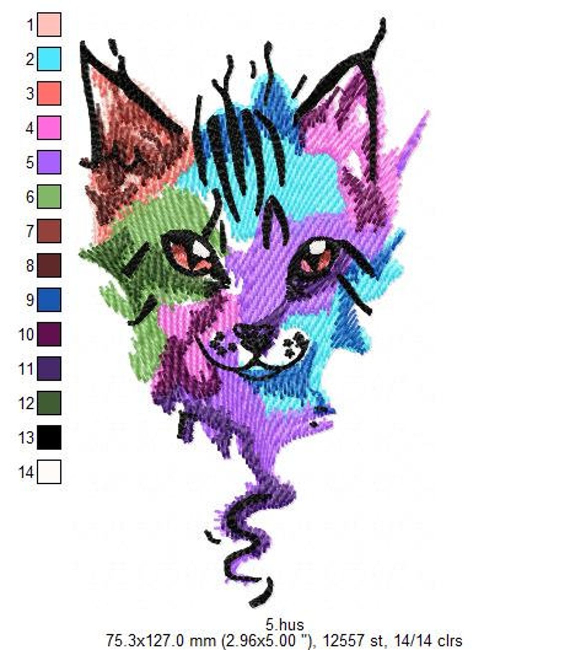 Cat Machine Embroidery Designscat Embroidery Designscat | Etsy