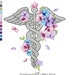 Caduceus Embroidery Design, Medical Embroidery Designs, Medical ...