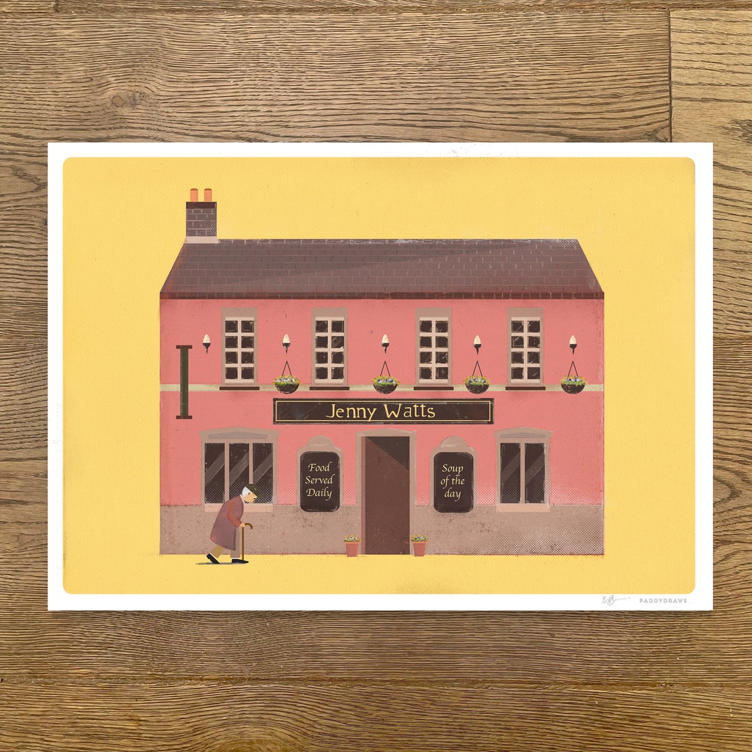 Jenny Watts Pub Print, Bangor, Northern Ireland, Irish Wall Art - Etsy