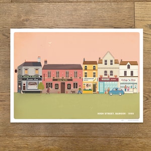 Nostalgic Bangor #1 High Street, Co.down. Print - Poster - Wall Art ...