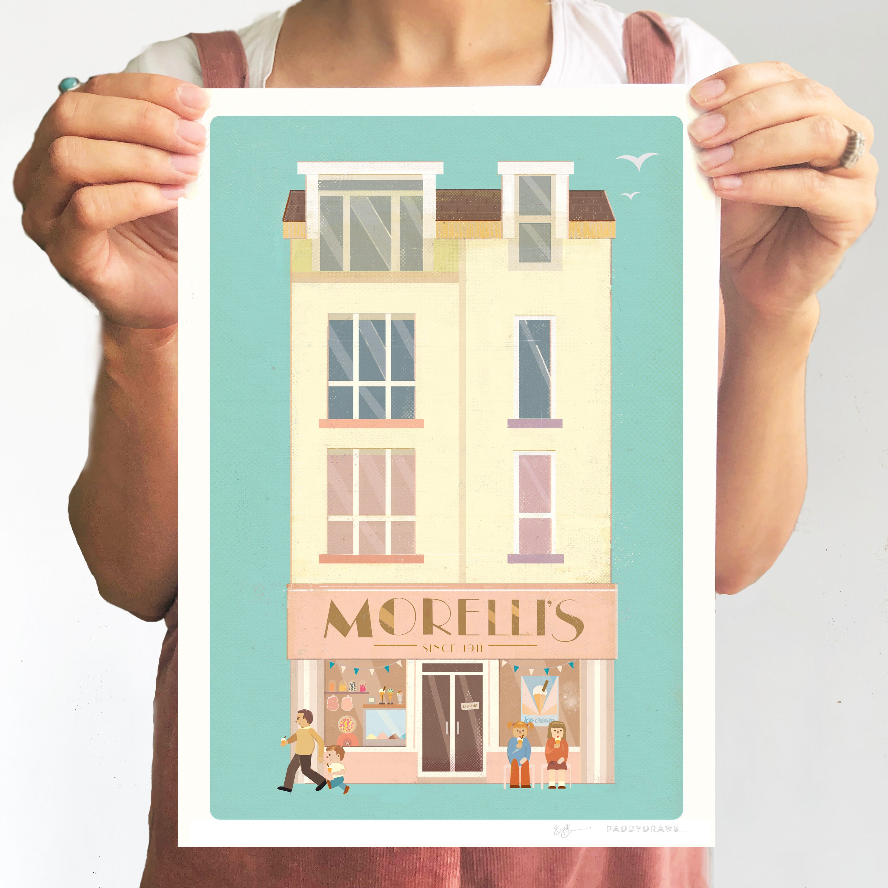 MORELLI'S, Portstewart. North Coast Print - Vintage Poster - Ice Cream ...