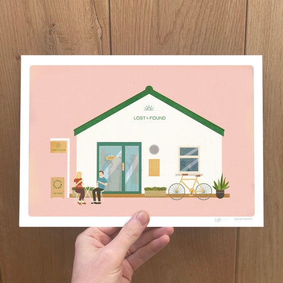 LOST & FOUND Portstewart Print Coffee Shop Poster - Etsy