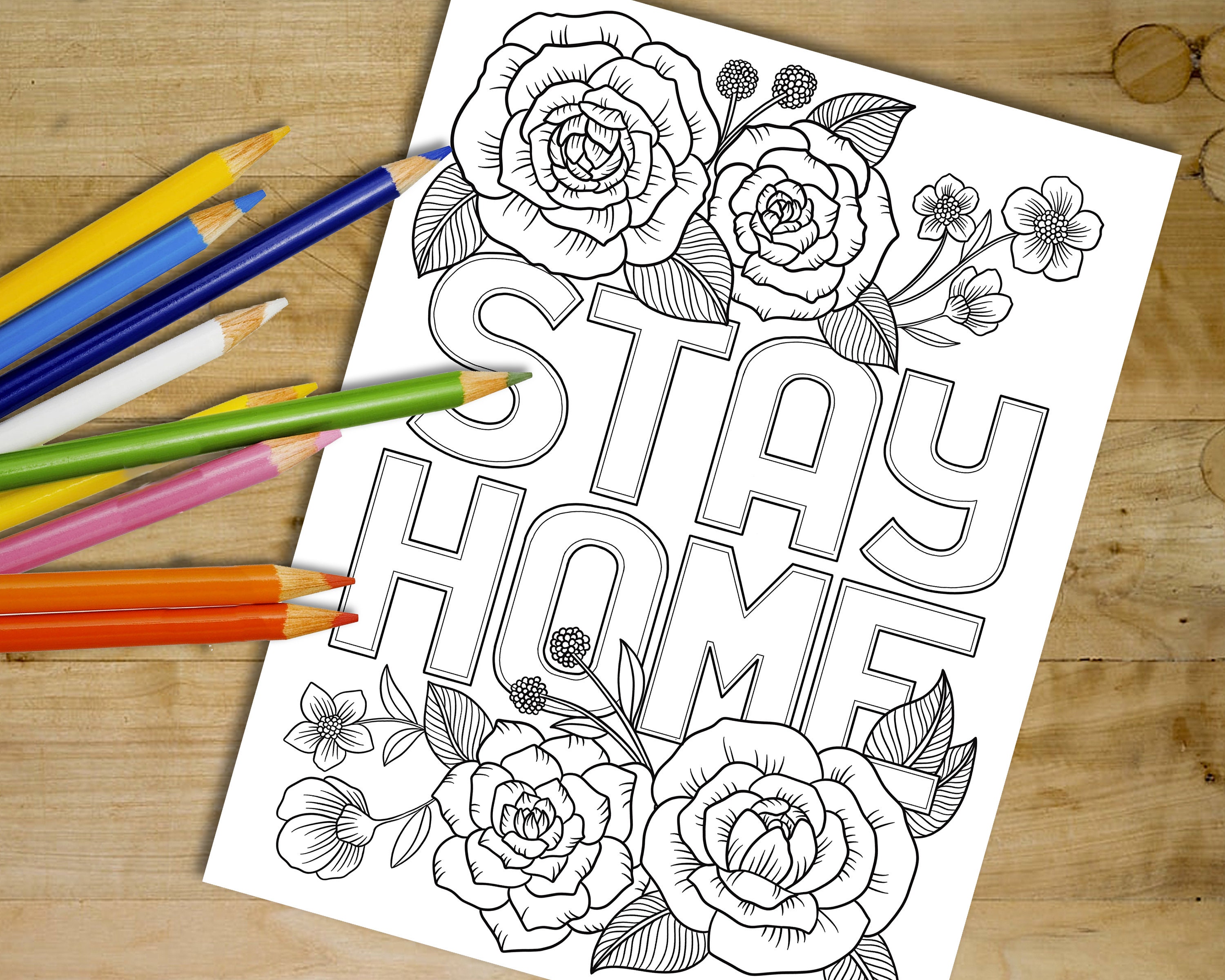 Social Distancing Adult Coloring Pages Wash Your Hands Colouring Sheets ...