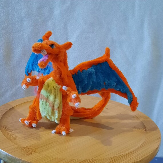 Pipe Cleaner Fire Dragon Figure - Etsy