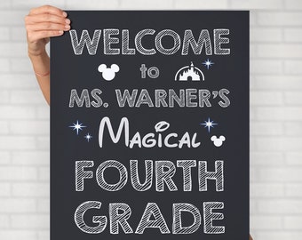 Teacher Disney Classroom Poster Gift for Teacher Disney - Etsy