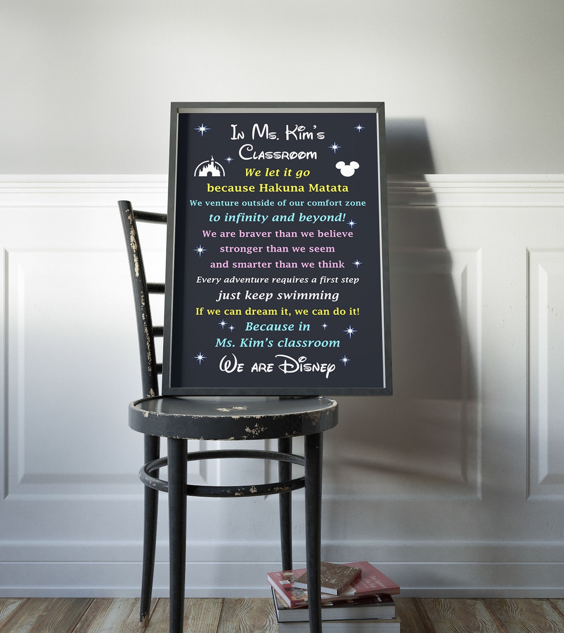 Teacher Gift Disney Classroom Poster Teacher Gifts Teacher - Etsy