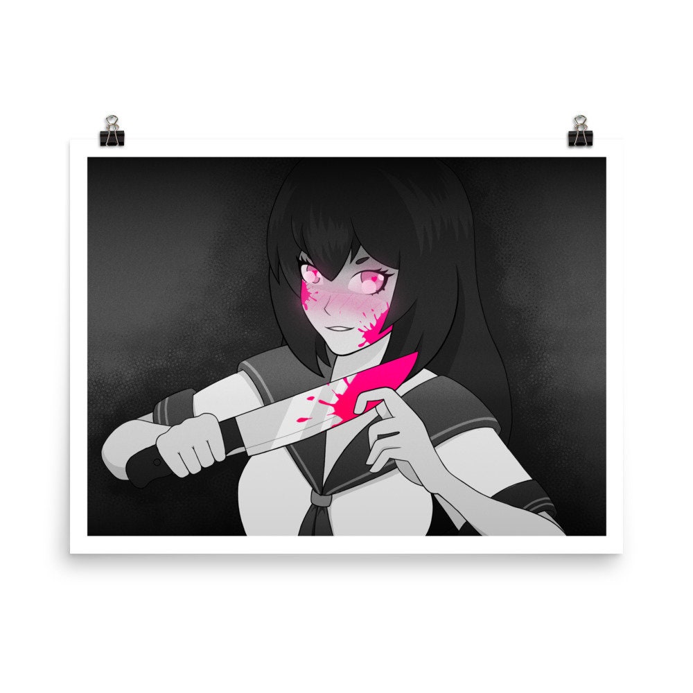 Yandere Girl Poster - Etsy