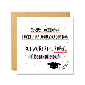 Lockdown Graduation Pandemic Graduation Card - Etsy