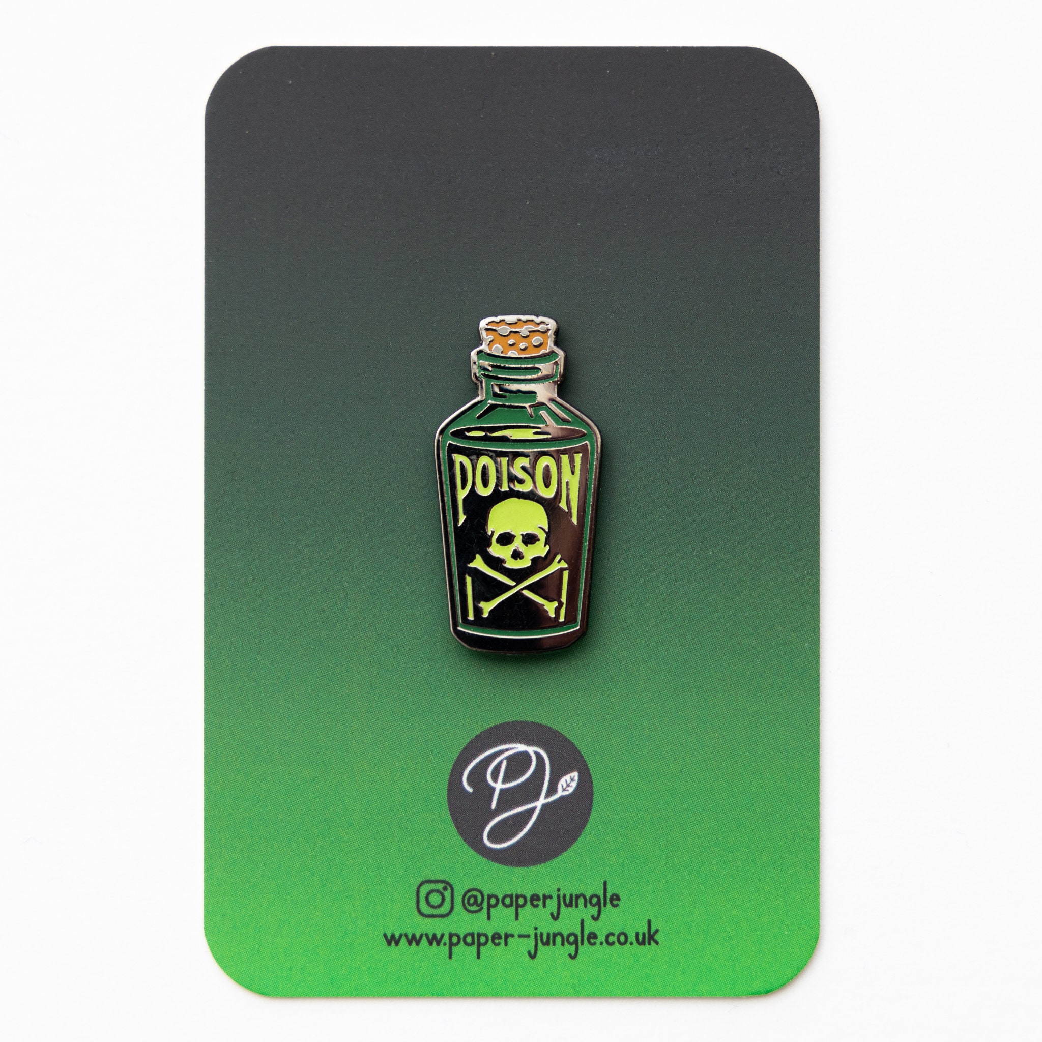 Poison Bottle Pin / Hard Enamel Pin Badge Glow in the Dark | Etsy