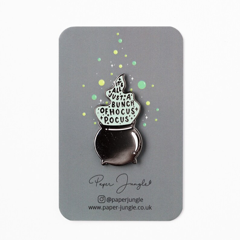 Halloween Cauldron Pin / Hard Enamel Pin Badge Spooky Enamel | Etsy