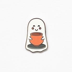 Molly Glow in the Dark Ghost Pin / Hard Enamel Pin Badge - Spooky ...