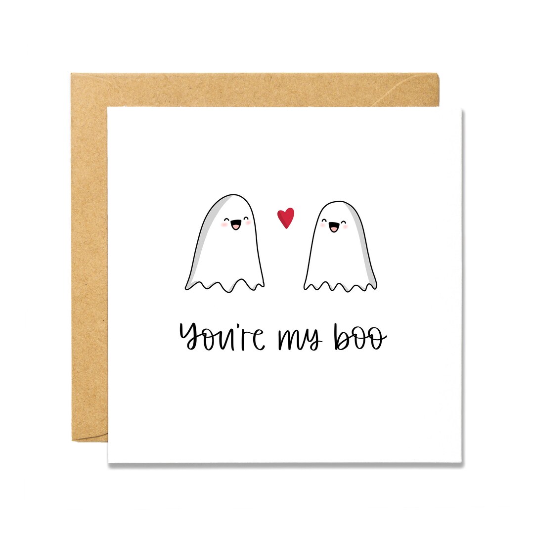 You're My Boo Halloween Card - Etsy