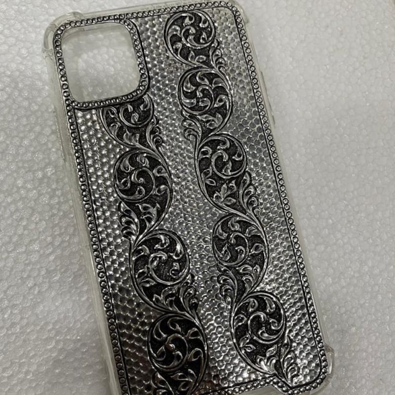 Silver iPhone Case - Etsy