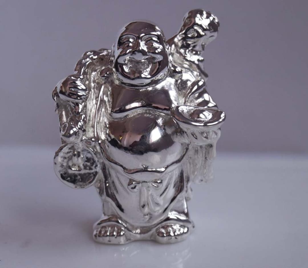 999 Pure Silver Laughing Buddha,22grams, Decorative Silver, Silver ...