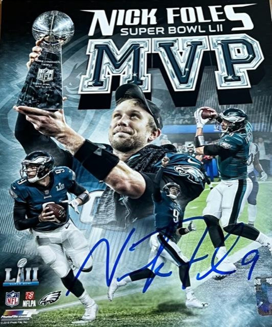 NICK FOLES Signed Autographed Philadelphia Eagles SB 52 M.V.P. 8x10 ...