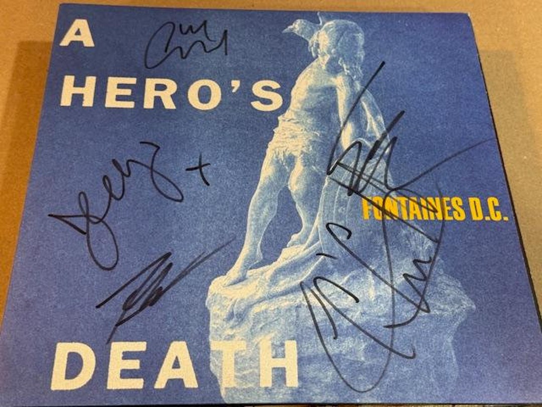 Fontaines DC FULL BAND Signed Autographed A Hero's Deat Record Album Lp ...