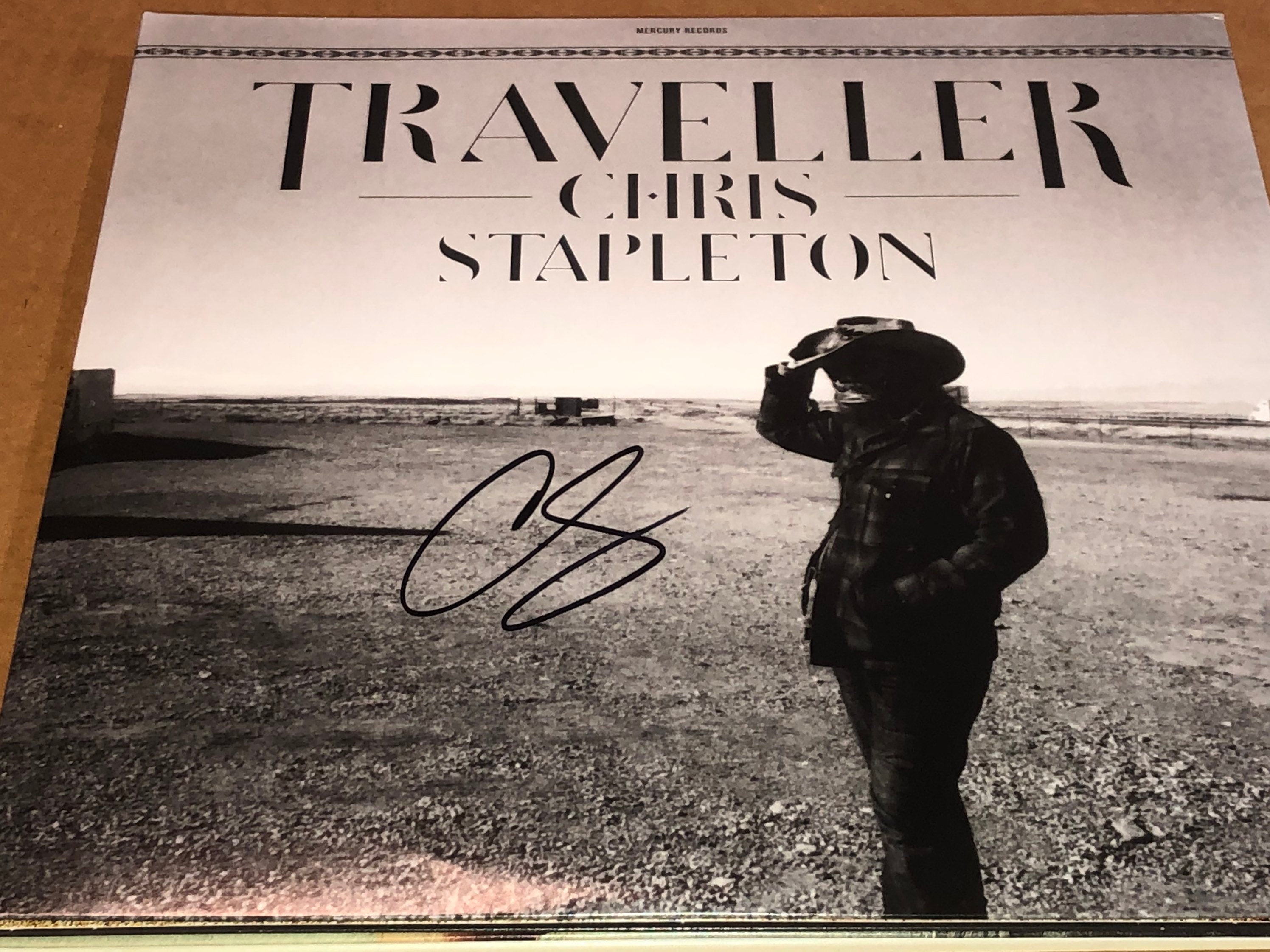 CHRIS STAPLETON Signed Autographed Traveller Record Album LP | Etsy
