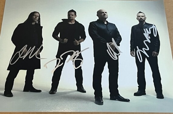 Disturbed FULL BAND Autographed Signed 11x14 Photograph David - Etsy