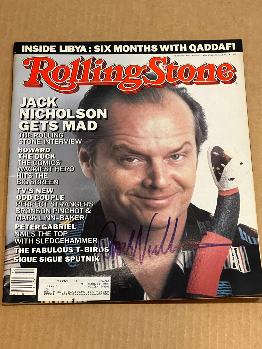 JACK NICHOLSON Signed Autographed Vintage Rolling Stone Magazine - Etsy