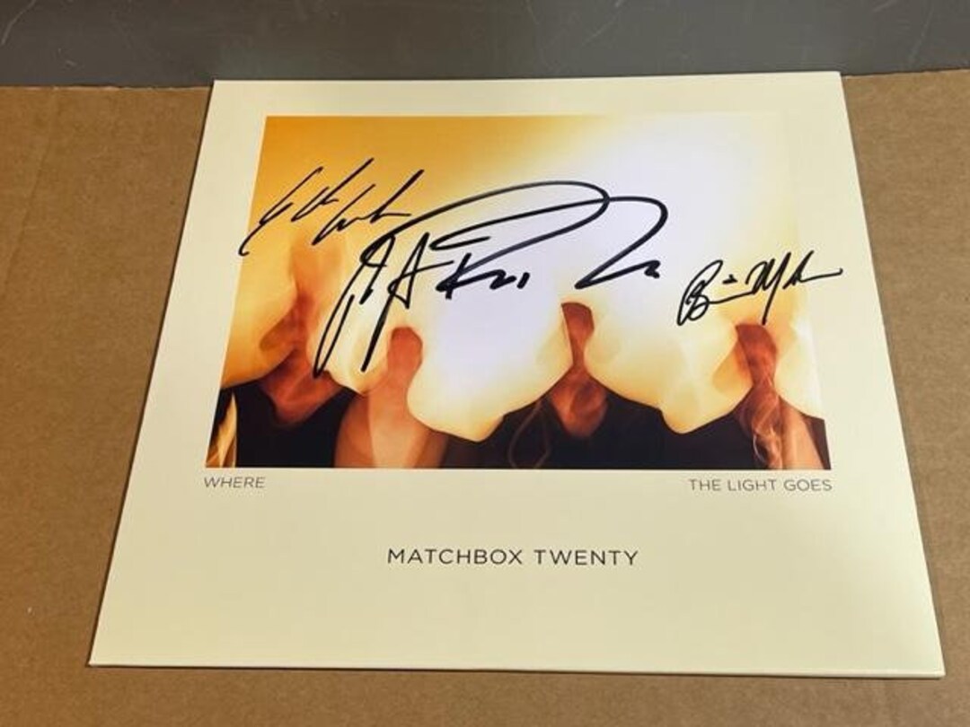 Matchbox 20 Full Band Signed Autographed Where The Light Goes Record