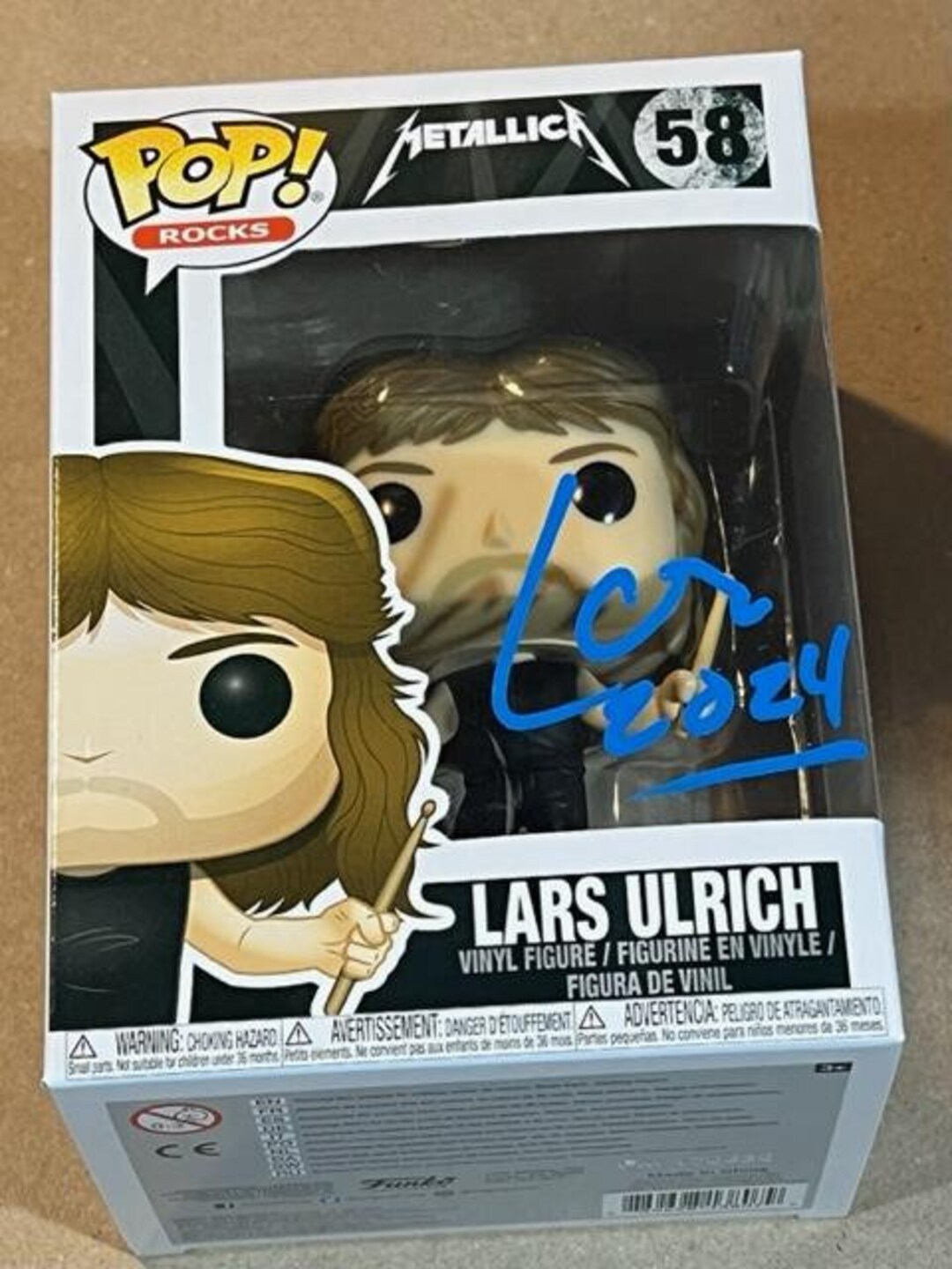 LARS ULRICH Signed Autographed METALLICA Funko Pop - Etsy