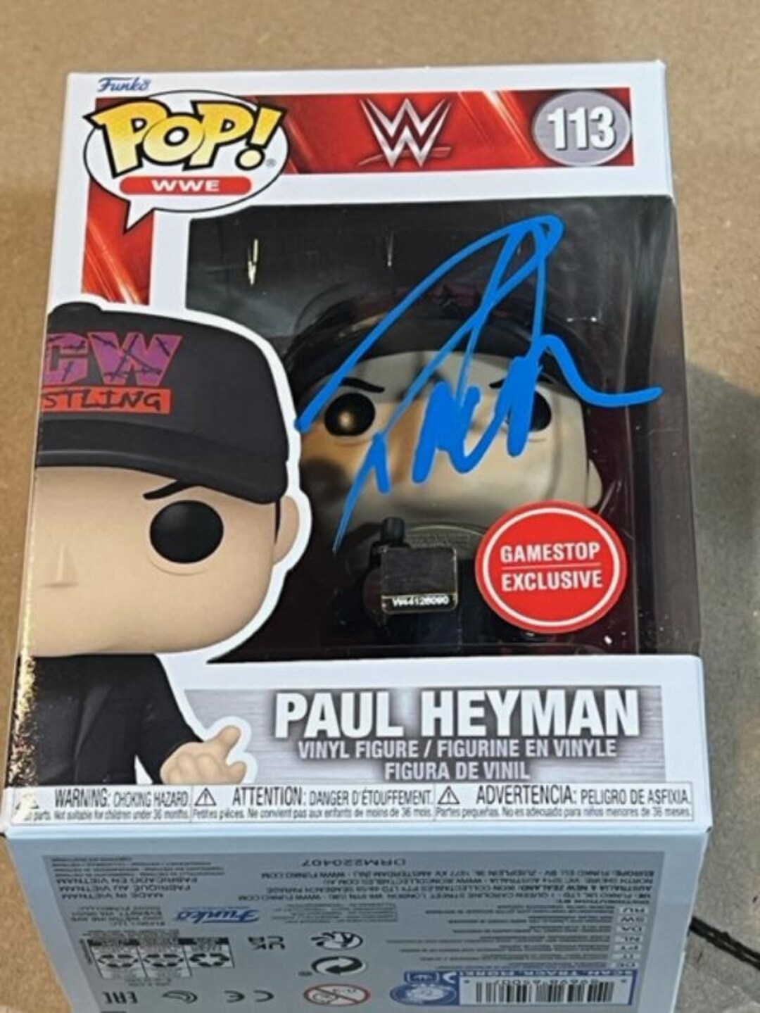 PAUL HEYMAN Signed Autographed WWE Funko Pop - Etsy