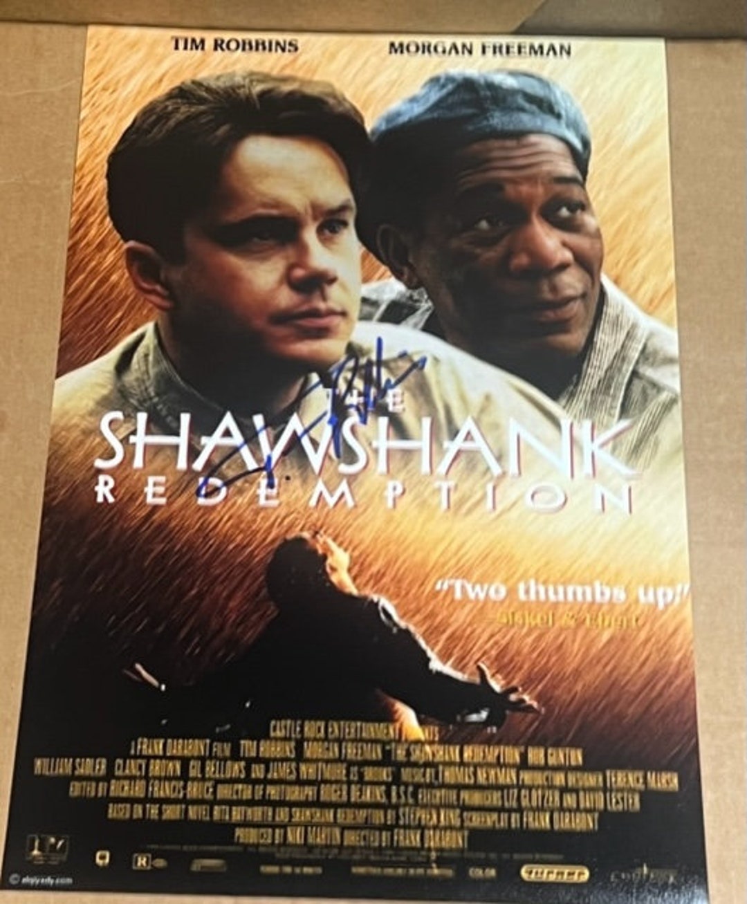 Tim Robbins Signed Autographed SHAWSHANK REDEMPTION 11x17 Movie Poster ...