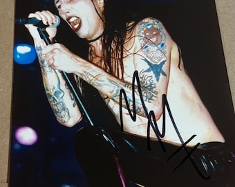 Marilyn Manson Full Original Band Signed Autographed 8x12 Inch Photo COA - Etsy