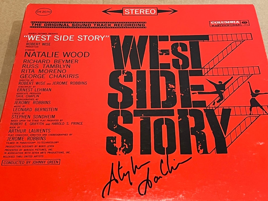 STEPHEN SONDHEIM Signed Autographed Vintage West Side Story Record ...