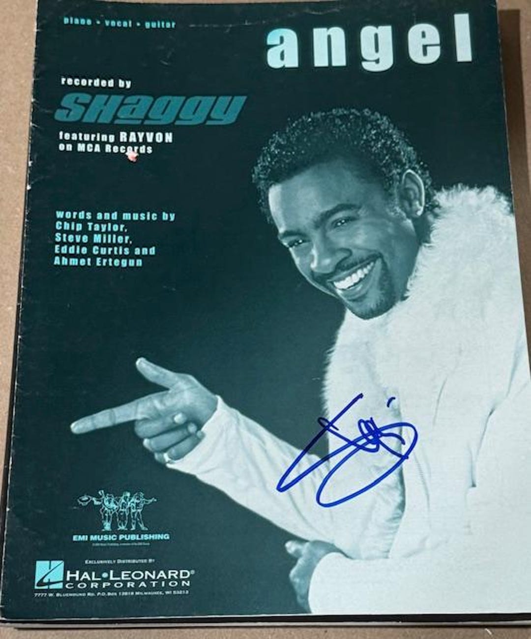 SHAGGY Signed Autographed Angel Sheet Music - Etsy