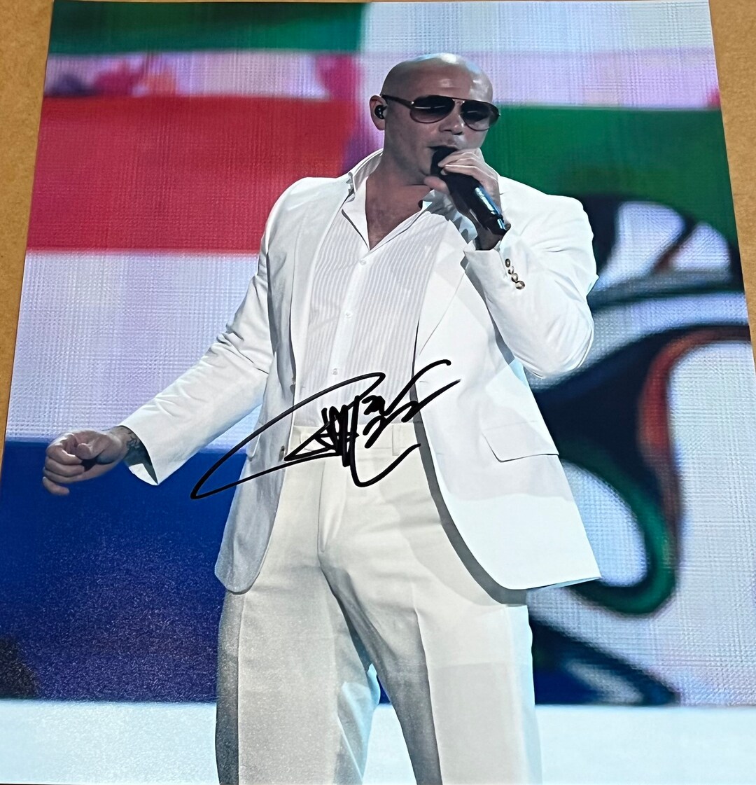 PITBULL Signed Autographed 11x14 Color Photograph - Etsy