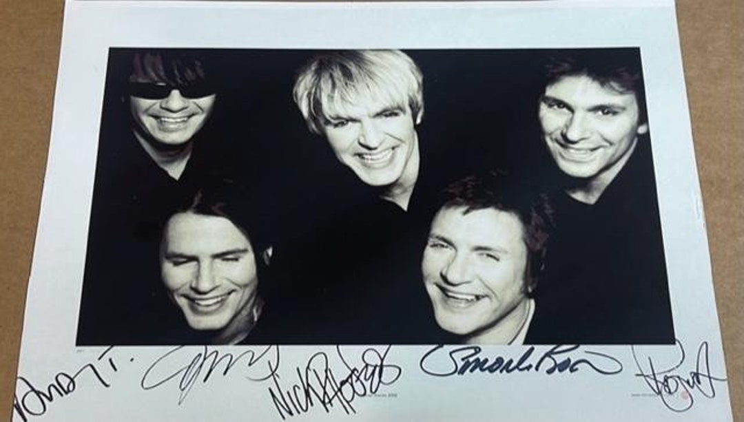 Duran Duran FULL BAND Signed Autographed 8x10 B&W Promotional - Etsy
