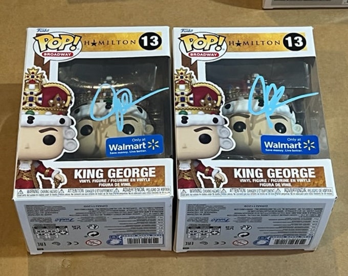JONATHAN GROFF Signed Autographed HAMILTON King George Funko Pop - Etsy