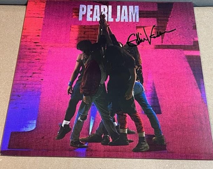 Eddie Vedder Signed Autographed PEARL JAM Ten Record Album LP - Etsy