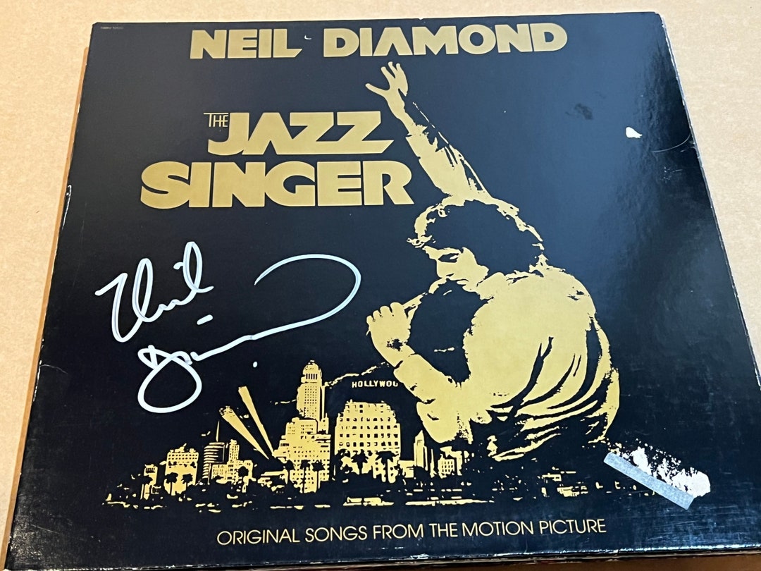 NEIL DIAMOND Signed Autographed Vintage the Jazz Singer Record Album LP ...