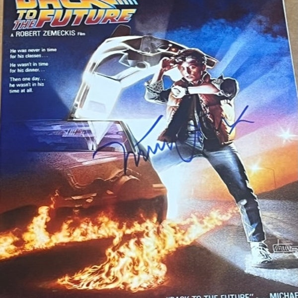 Signed Back to the Future Poster - Etsy