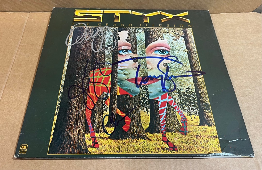 Styx FULL BAND Signed Autographed Grand Illusion Record Album - Etsy