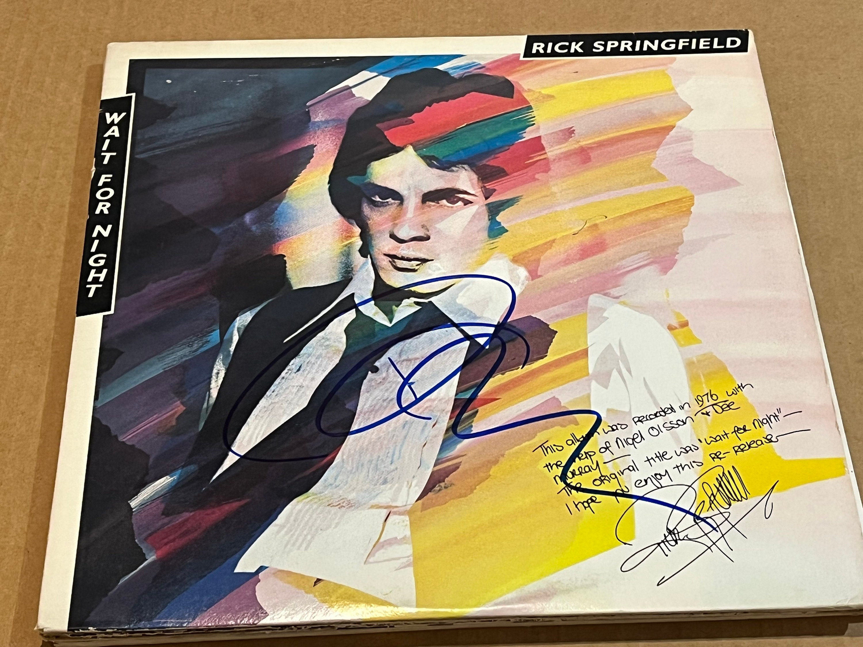 Memorabilia Collectibles Rick Springfield Signed Autographed Hard to ...