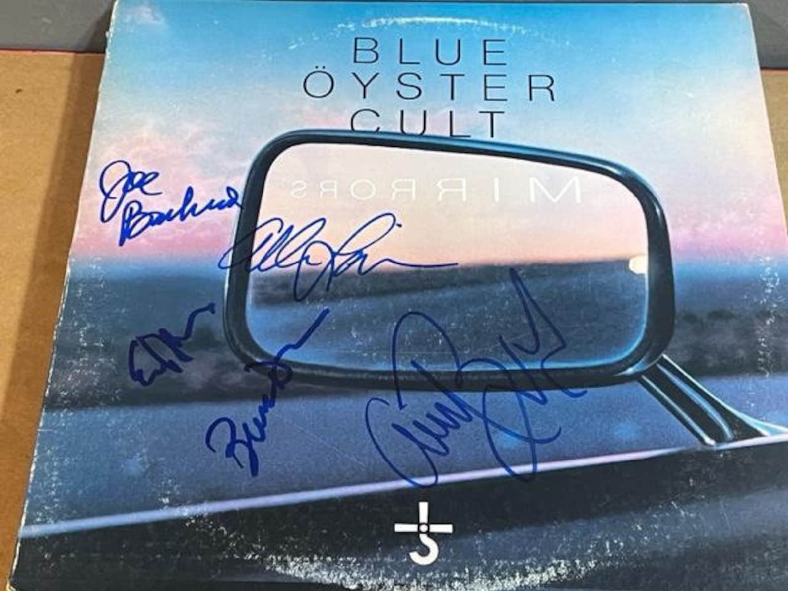 Blue Oyster Cult FULL BAND Signed Autographed Vintage Mirrors Record ...