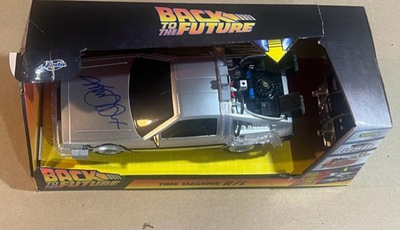 MICHAEL J. FOX Signed Autographed Back to the Future Delorean Car - Etsy