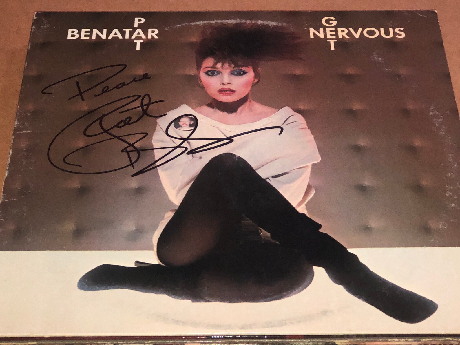 PAT BENATAR Signed Autographed Vintage Get Nervous Record - Etsy