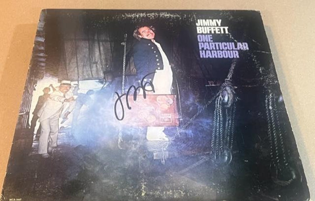 JIMMY BUFFETT Signed Autographed Vintage One Particuliar Harbour Record ...
